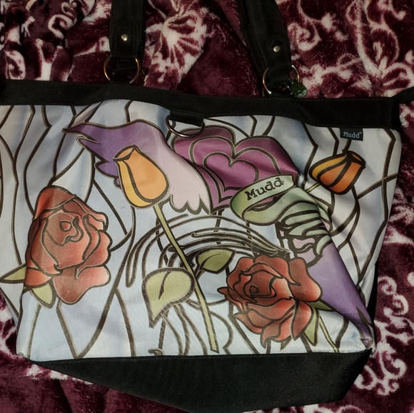 Mudd | Bags | Mudd Pursebag With Floral Design Euc | Poshmark